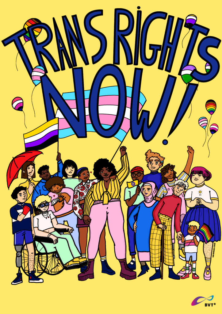Trans Rights Now! - Ein Poster zur Feier des Tages! · Bundesverband Trans*